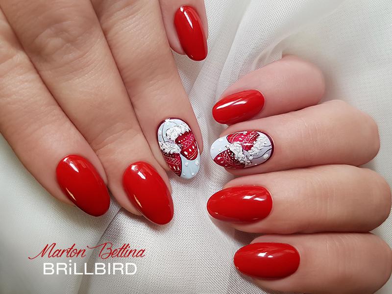 Karácsonyi-Szilveszteri műköröm